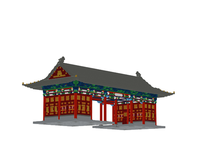 Traditional Chinese Gate from BrickLink Studio [BrickLink]