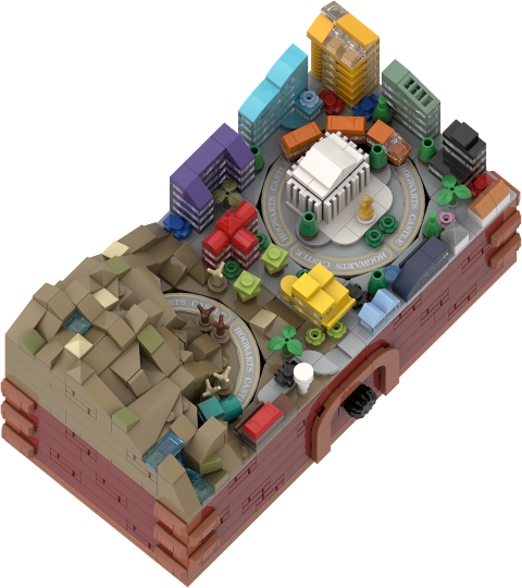 Working Model Railroad - Decorated from BrickLink Studio [BrickLink]