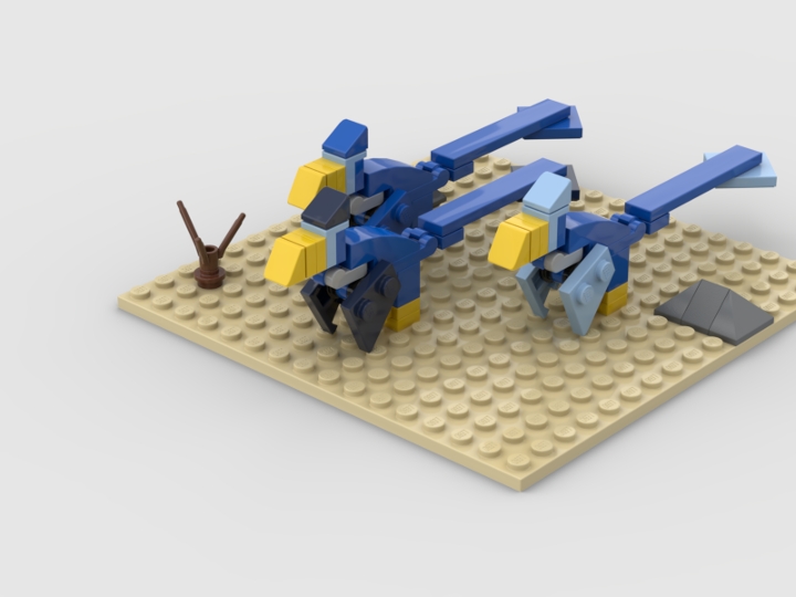 Utahraptors from BrickLink Studio [BrickLink]