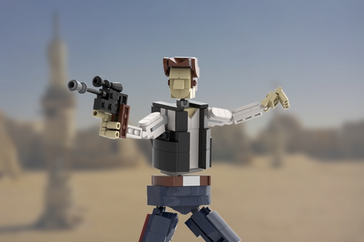 Han Solo Poseable Figure from BrickLink Studio [BrickLink]