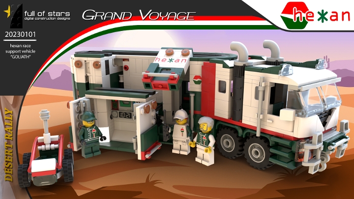 GRAND VOYAGE hexan race support vehicle “GOLIATH” from BrickLink Studio ...