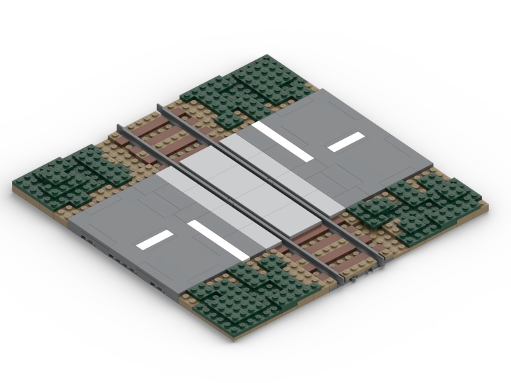 Railroad Crossing from BrickLink Studio [BrickLink]