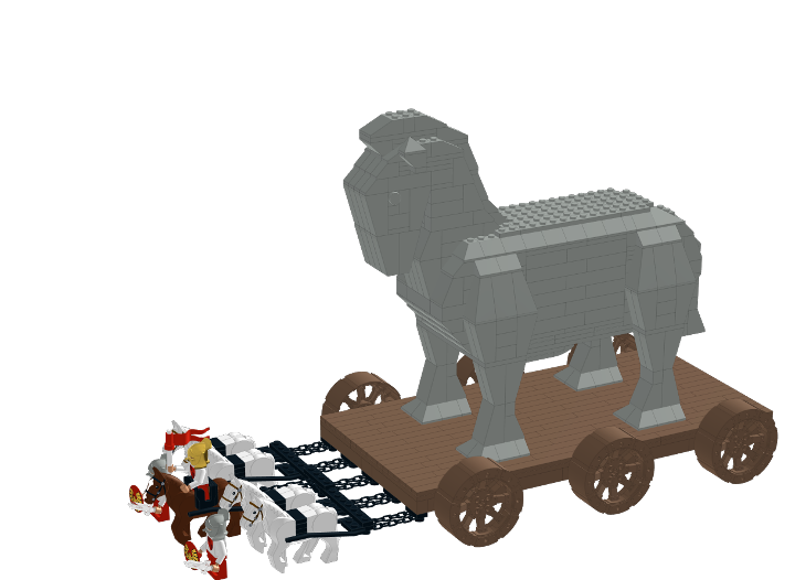 Trojan Horse from BrickLink Studio [BrickLink]