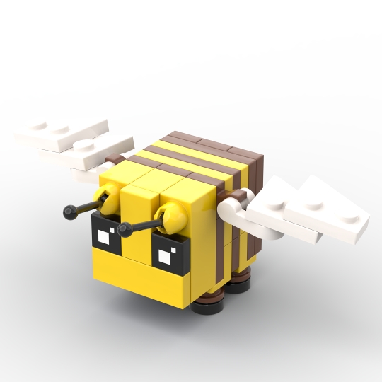 Mini Minecraft Bee from BrickLink Studio [BrickLink]