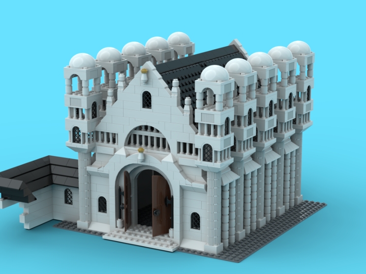 Minas Tirith Throne Room from BrickLink Studio [BrickLink]