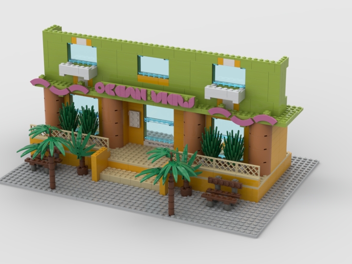 Ocean View Hotel v0.1 from BrickLink Studio [BrickLink]