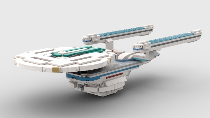 Enterprise B Excelsior Class from BrickLink Studio [BrickLink]