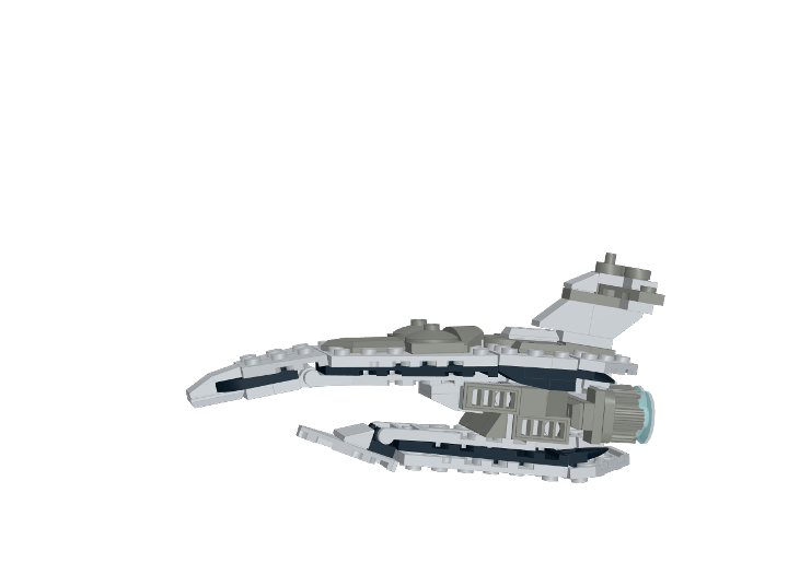 Leviathan Interdictor-class cruiser from BrickLink Studio [BrickLink]