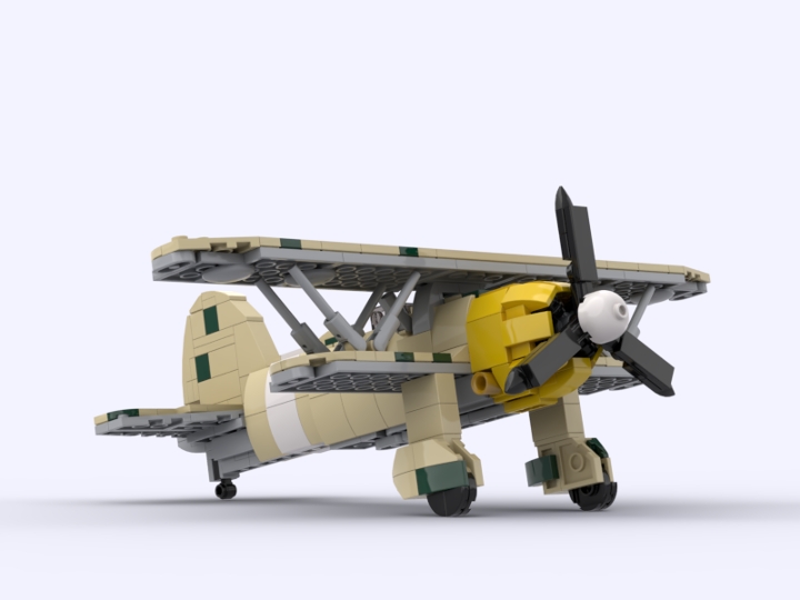 Fiat CR42 from BrickLink Studio [BrickLink]