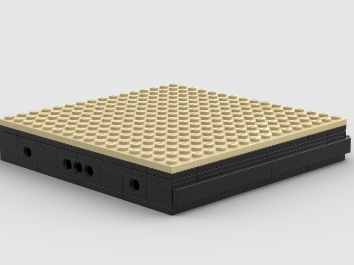 16x16 modular base (+optional trim (2 sides)) from BrickLink Studio ...