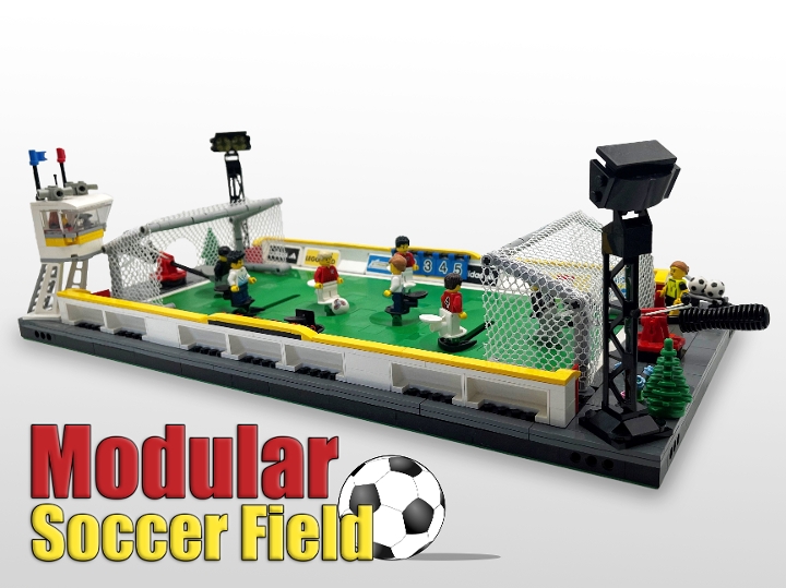 Modular Soccer Field from BrickLink Studio [BrickLink]