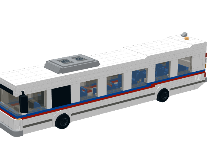 8 wide city bus from BrickLink Studio [BrickLink]