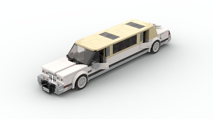 LEGO MOC 1989 Lincoln Town Car limousine from BrickLink Studio [BrickLink]
