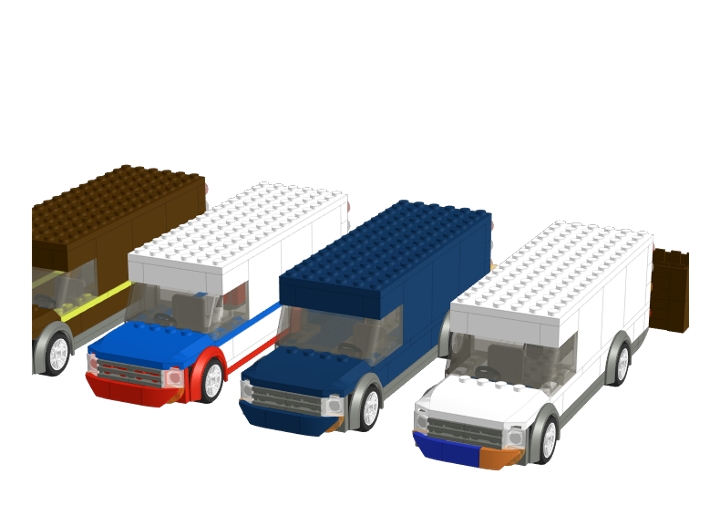 UPS, USPS, Amazon Prime, And FedEx Delivery Vans from BrickLink Studio ...