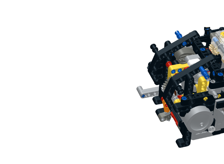 m1000ss engine + gearbox from BrickLink Studio [BrickLink]