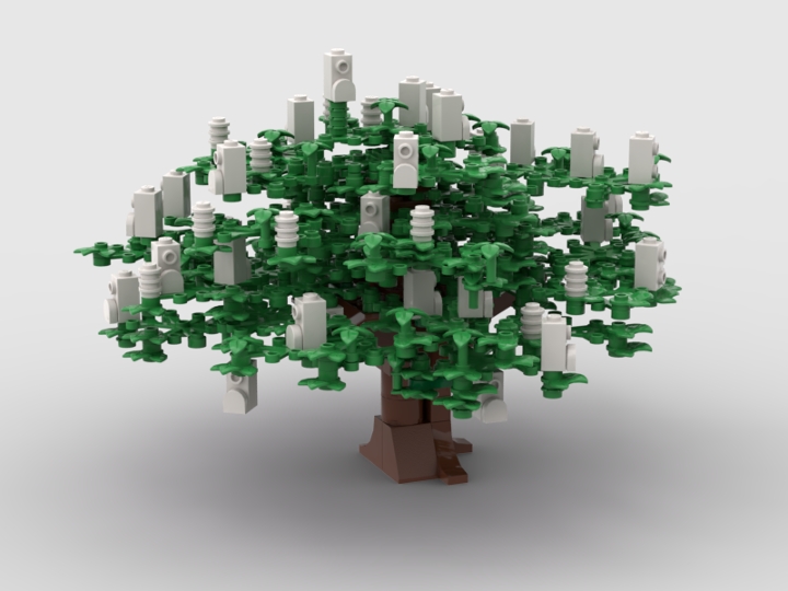 Horse Chestnut Tree in full bloom from BrickLink Studio [BrickLink]