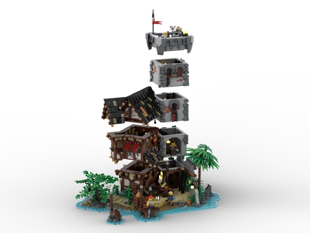 [The Crimson Outpost - Pirate Island] [BrickLink]