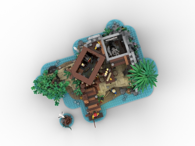 [The Crimson Outpost - Pirate Island] [BrickLink]