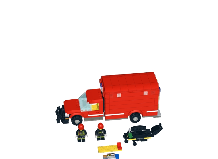 Fire Rescue Ambulance from BrickLink Studio [BrickLink]