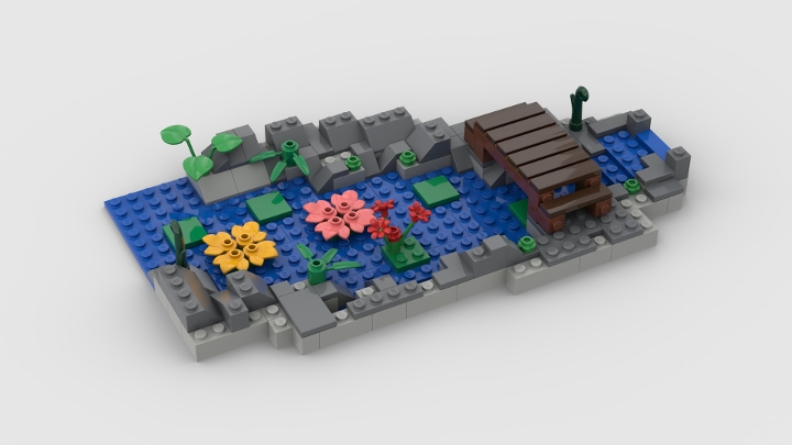 Peaceful Water Bridge from BrickLink Studio [BrickLink]