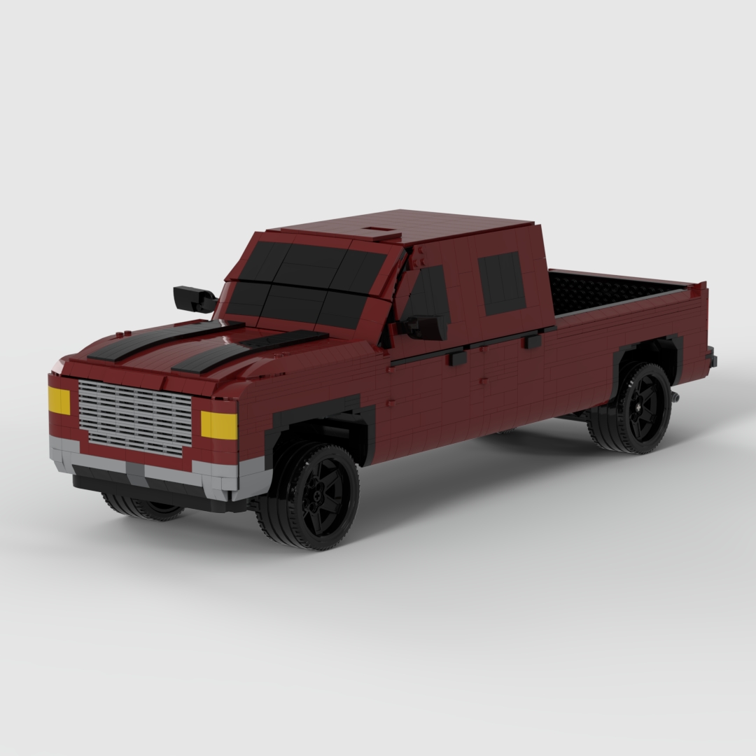 [Red pickup truck] [BrickLink]