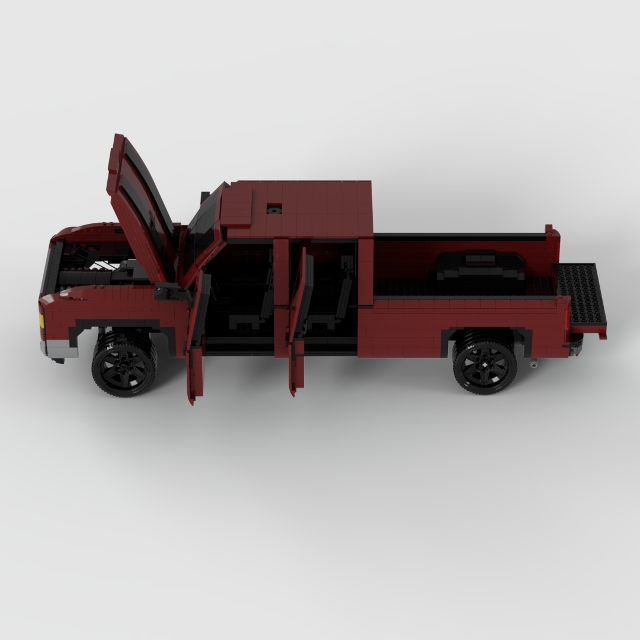 [Red pickup truck] [BrickLink]