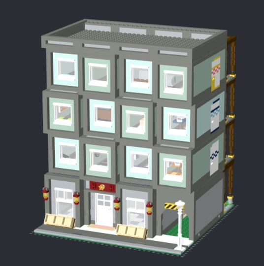 Cubicle Apartment Block - Part of the Too Much Modern Pack from ...