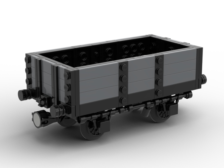 Lego Open plank wagon from BrickLink Studio [BrickLink]