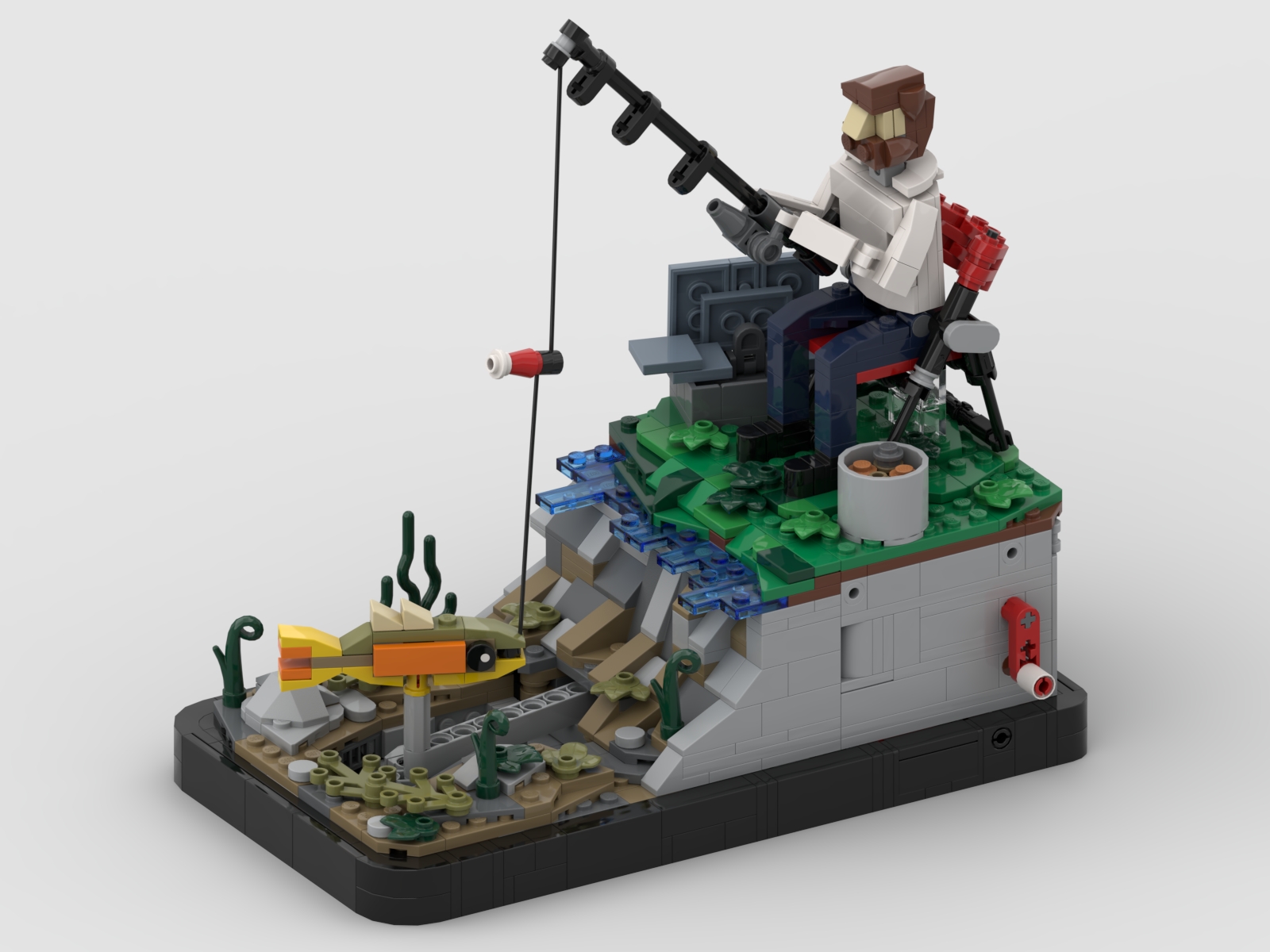 [Fishing - Kinetic Sculpture] [BrickLink]