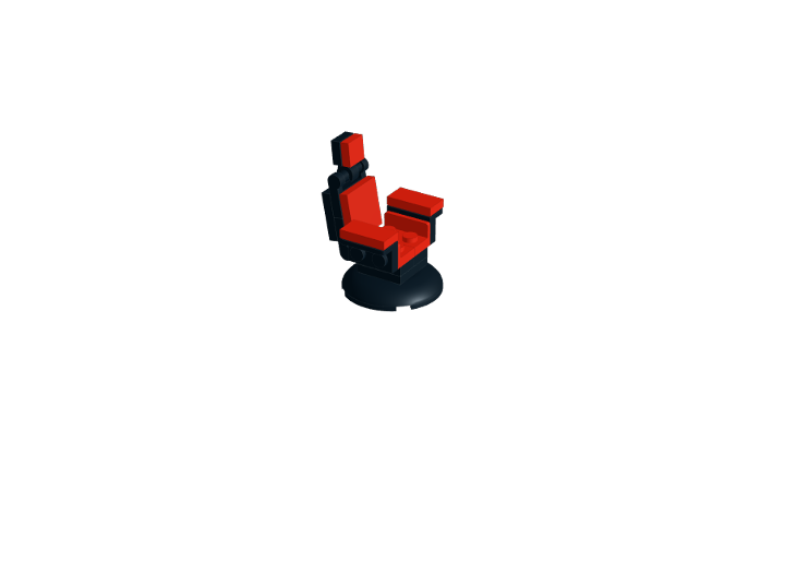 Gaming Chair [RED] from BrickLink Studio [BrickLink]