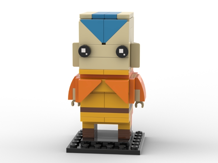 Aang Brickhead from BrickLink Studio [BrickLink]