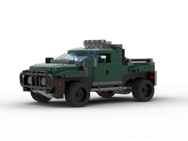 Forest pick-up Ford Ranger from BrickLink Studio [BrickLink]