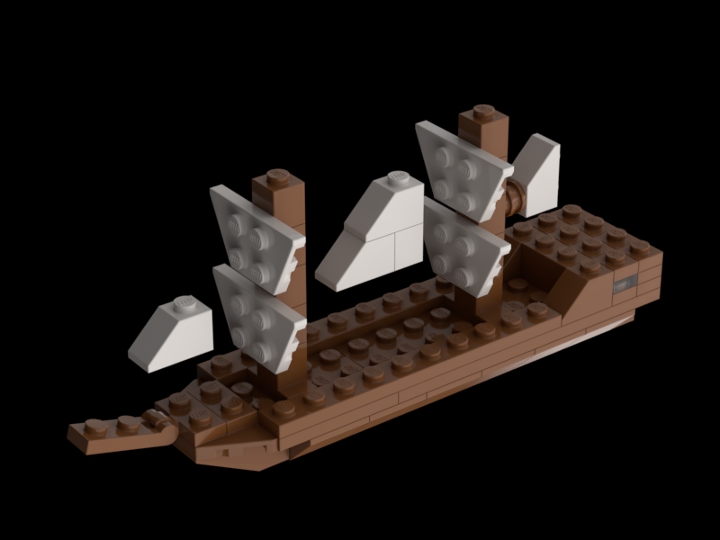 battle sailing ship from BrickLink Studio [BrickLink]