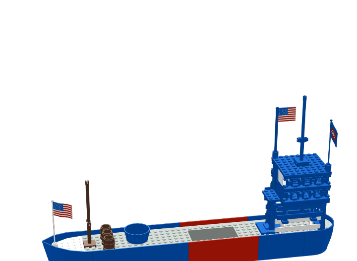 USS Ohio Cargo Ship from BrickLink Studio [BrickLink]