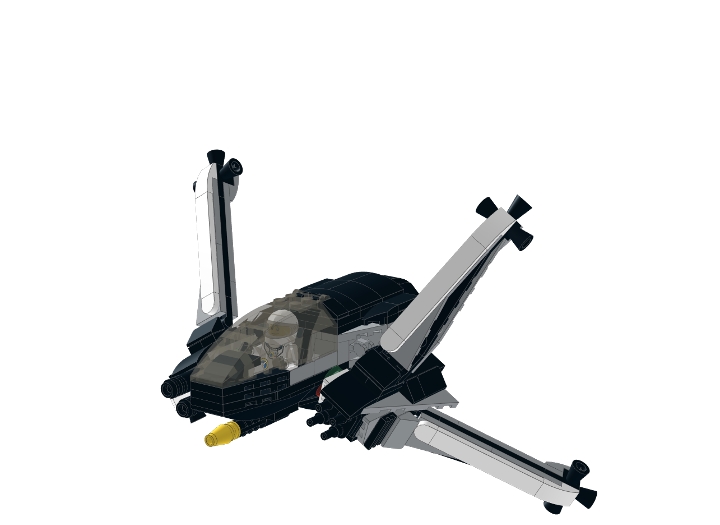 SF-14 Tomcat II (Deployed) from BrickLink Studio [BrickLink]