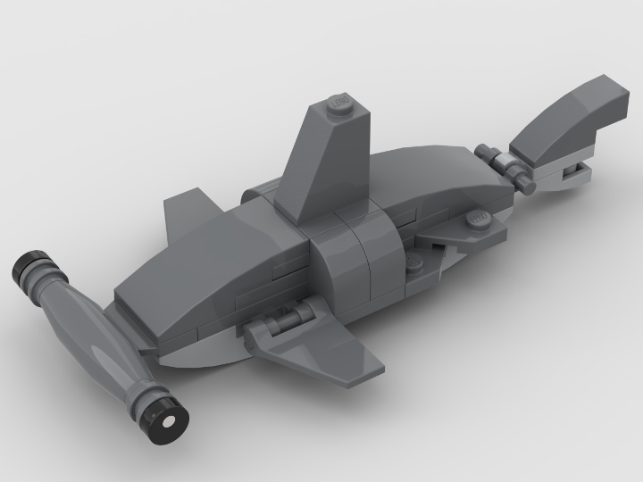 11977 Hammerhead Shark from BrickLink Studio [BrickLink]