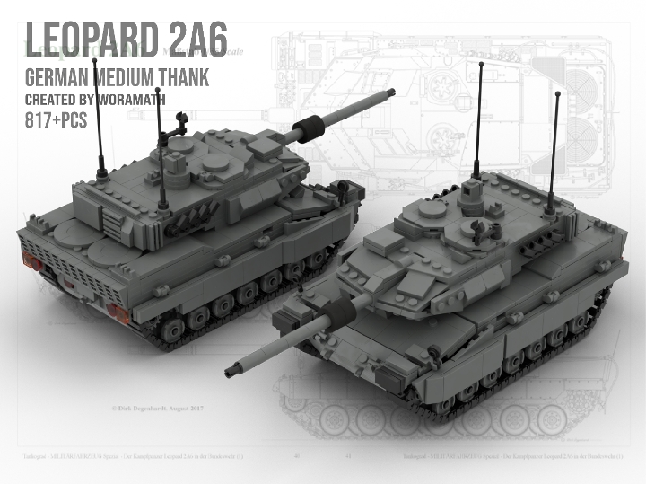 Leopard 2A6 from BrickLink Studio [BrickLink]
