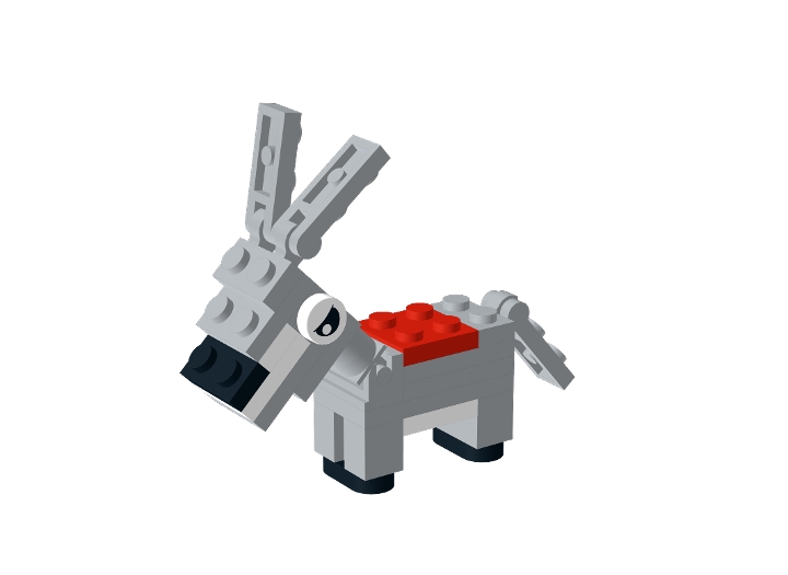 Greek donkey from BrickLink Studio [BrickLink]