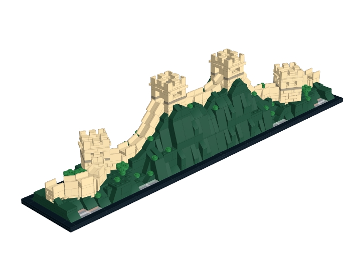 Great Wall of China from BrickLink Studio [BrickLink]