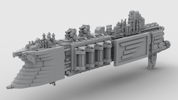 Warhammer 40K - Defiant Class Light Cruiser from BrickLink Studio ...