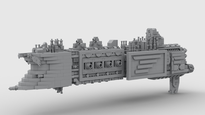 Warhammer 40K - Endeavor Class Light Cruiser from BrickLink Studio ...