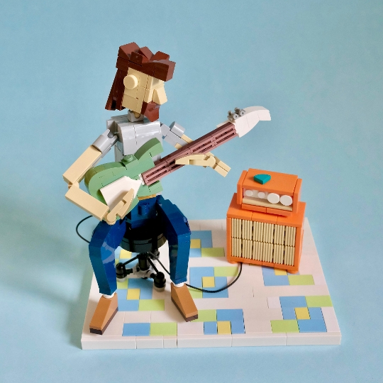 Jam Session Guitarist from BrickLink Studio [BrickLink]