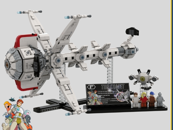 The Comet (Small Model) from Capitain Future from BrickLink Studio [BrickLink]