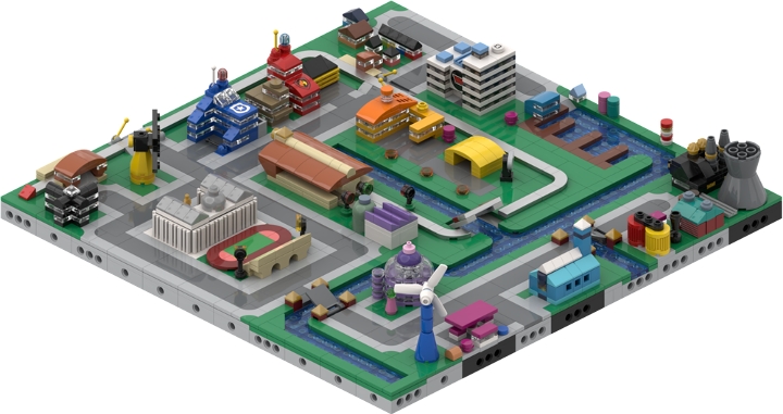 Mini Modular City from BrickLink Studio [BrickLink]