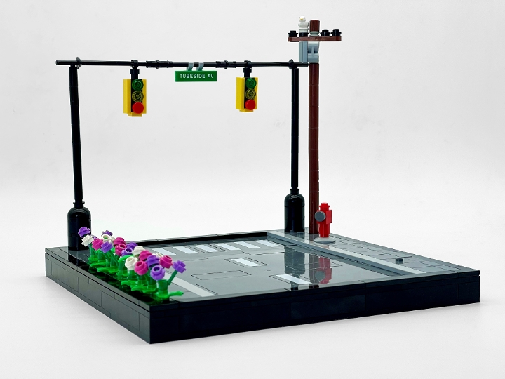 Traffic Light Diorama from BrickLink Studio [BrickLink]