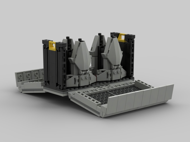 Futuristic Drone Launch Container from BrickLink Studio [BrickLink]