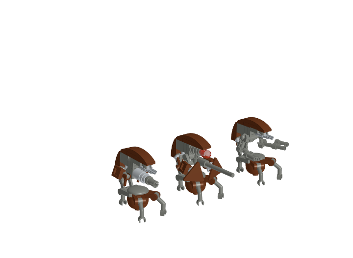 minifigure scale droideka types from BrickLink Studio [BrickLink]