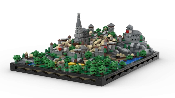 Medieval City on Hill from BrickLink Studio [BrickLink]