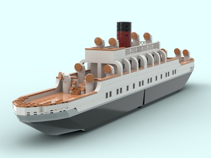Ocean Liner Tender (Revised) from BrickLink Studio [BrickLink]