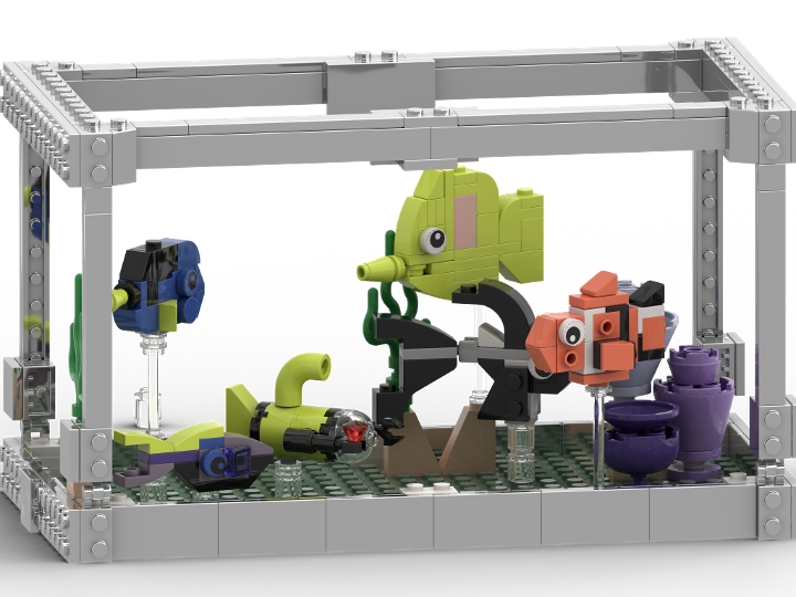 31122 Fish tank from BrickLink Studio [BrickLink]